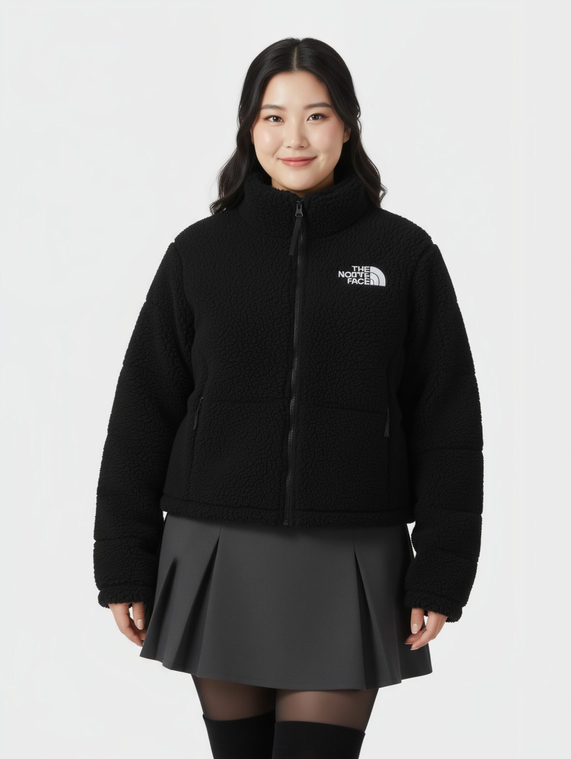 The North Face Nuptse cropped high pile down puffer jacket - Rent A Coat